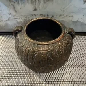 Unbranded | Accents | Vintage Greek Earthenware Jar Figural Motif Decor ...
